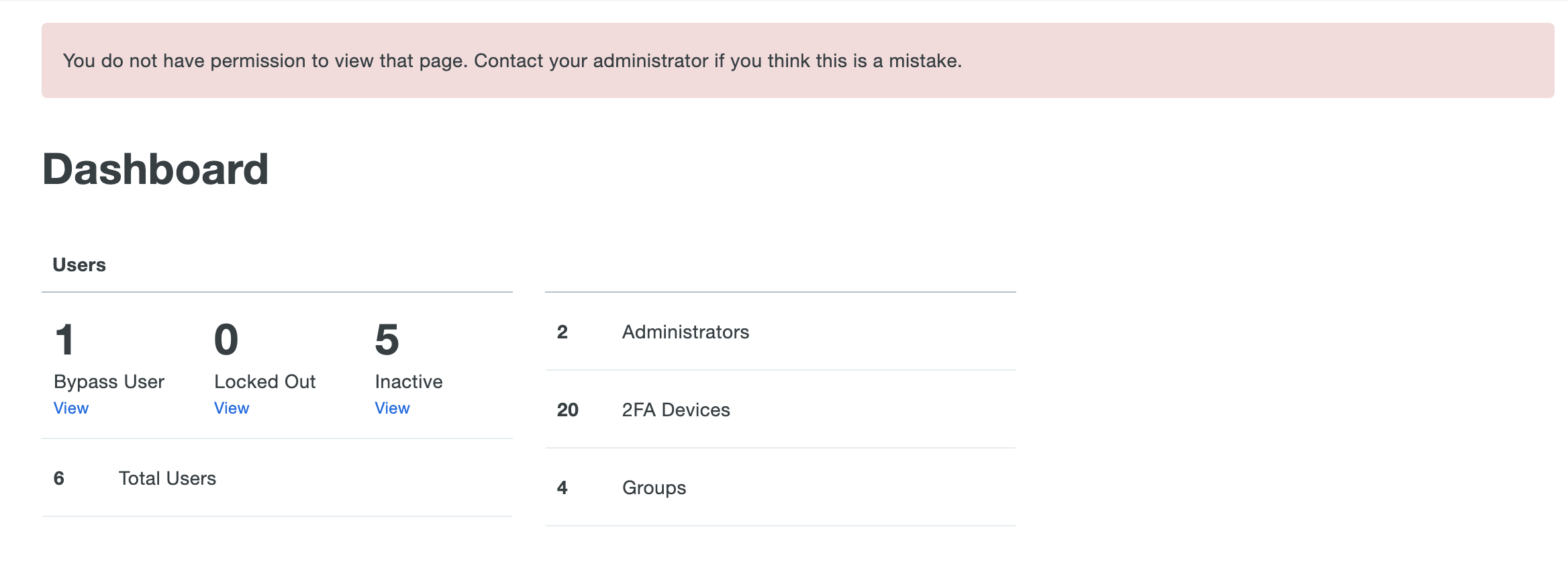 Why do I see a permissions error when I click "Administrators" on my ...