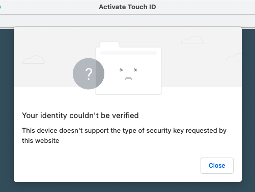 Why might I receive a "Your identity could not be verified" error from ...