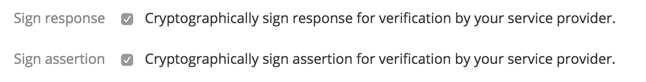 Are Duo Access Gateway or Duo SSO SAML assertions encrypted and signed?