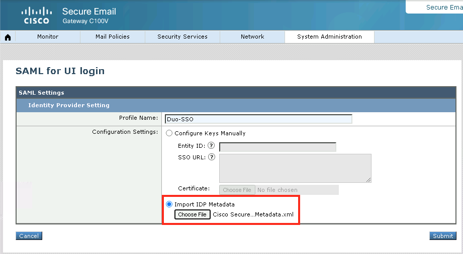 Guide to protecting Cisco Secure Email with Duo Single Sign-On