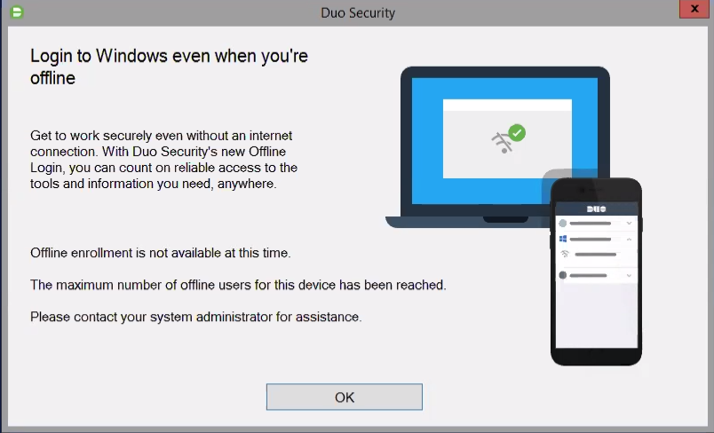 Is there a limit on the number of users who can enroll in Offline ...